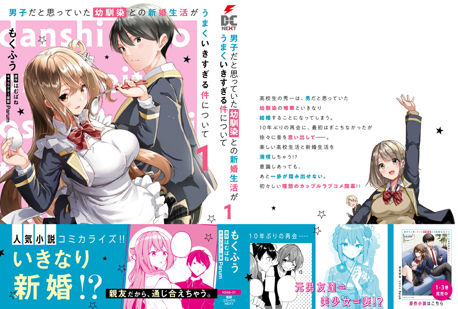 楽天ブックス 男子だと思っていた幼馴染との新婚生活がうまくいきすぎる件について(1) もくふう 9784049152678 本